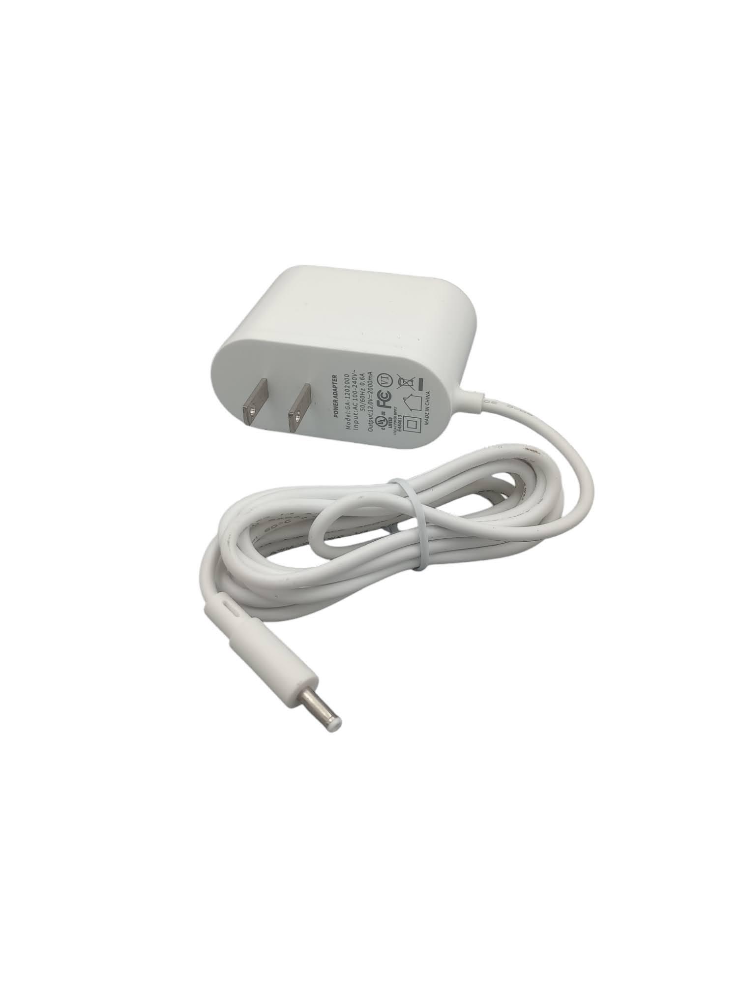 12.0V 2000mA (0.6A) White Power Adapter - Model GA-1202000 Reliable AC ...