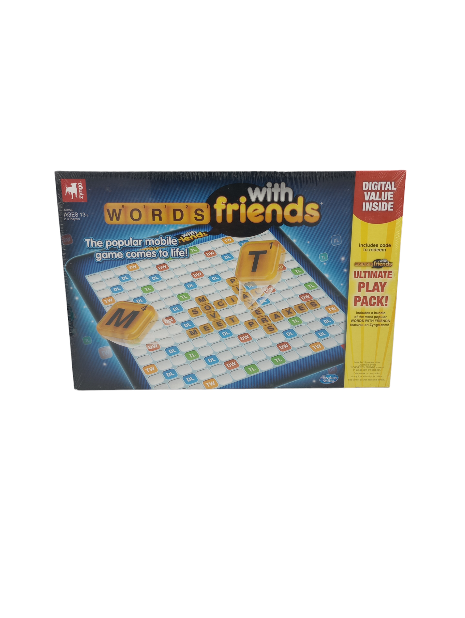 Hasbro Gaming Words with Friends Board Game – Classic Word Play Fun for ...