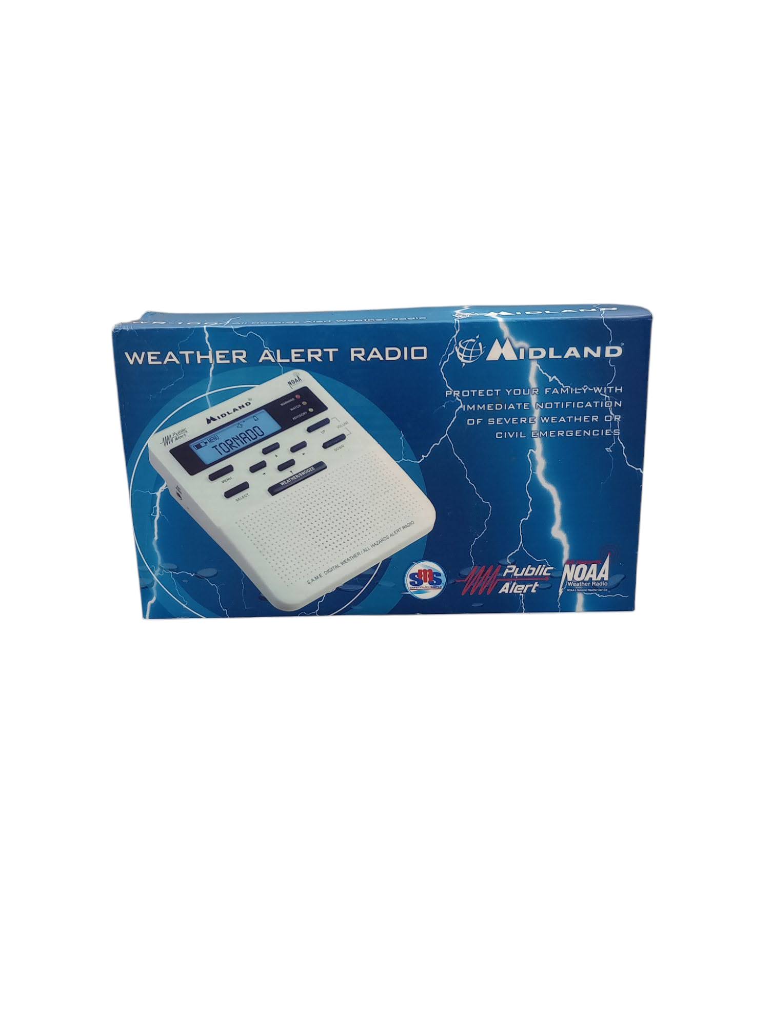 Midland WR-100 NOAA Weather Radio White – Emergency Alert System, All ...