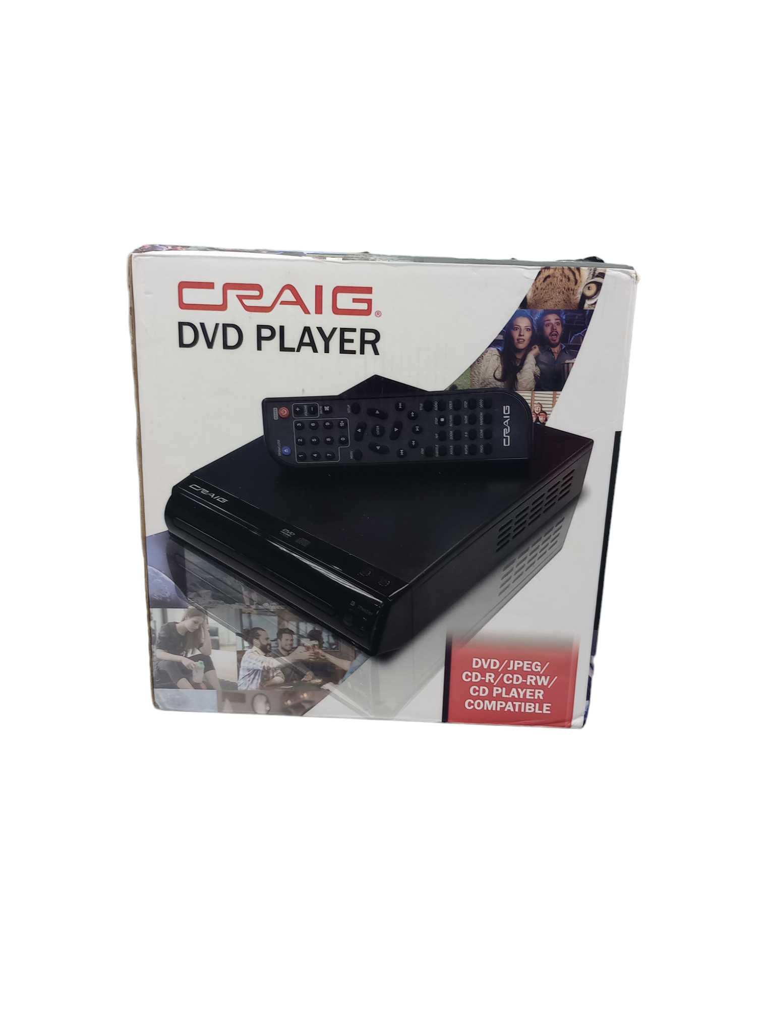 Craig CVD512a Black Compact DVD/CD Player with Remote Multi-Format ...