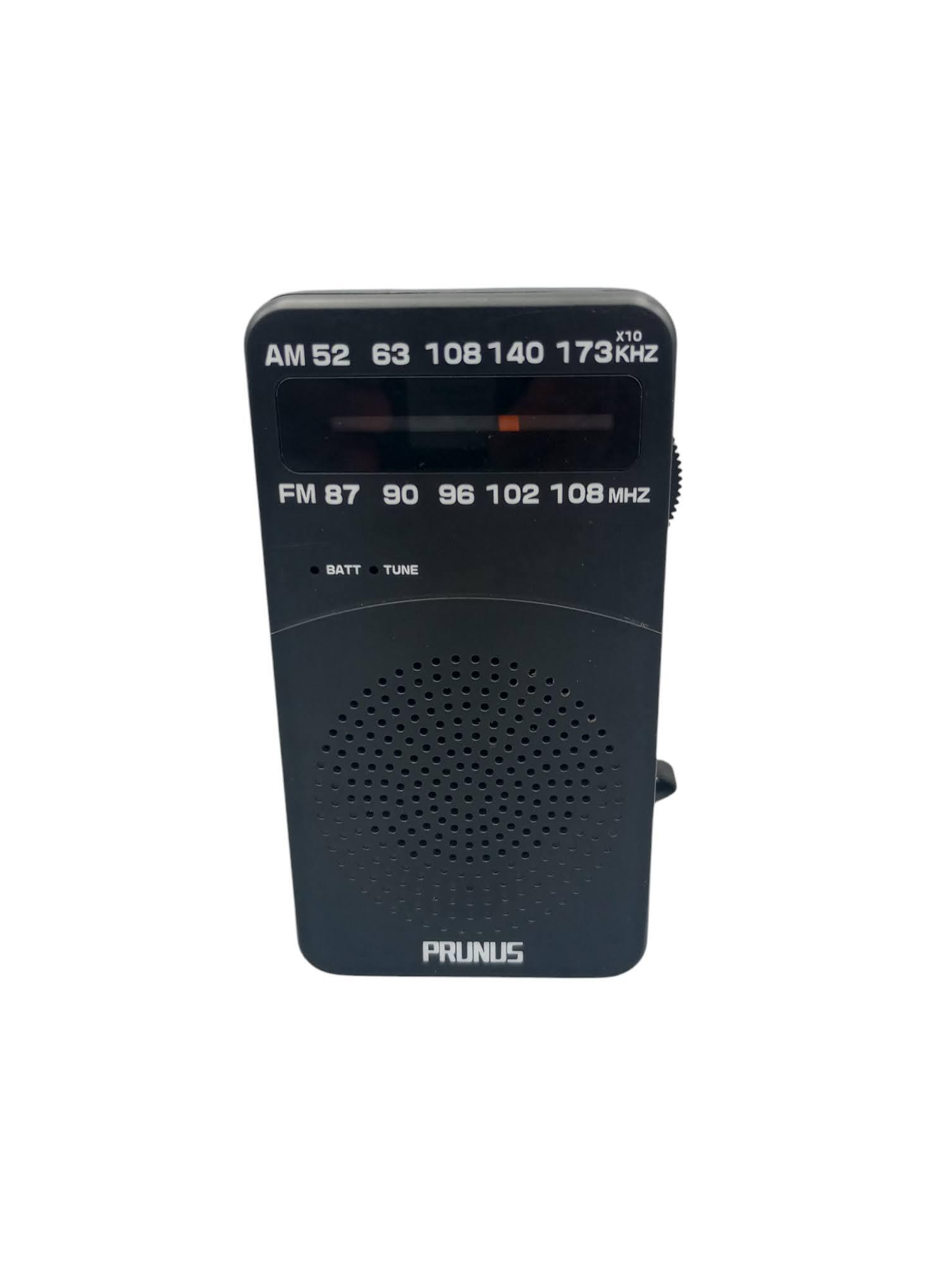 PRUNUS J-166 Portable AM FM Radio Black, Battery Operated, Retro ...