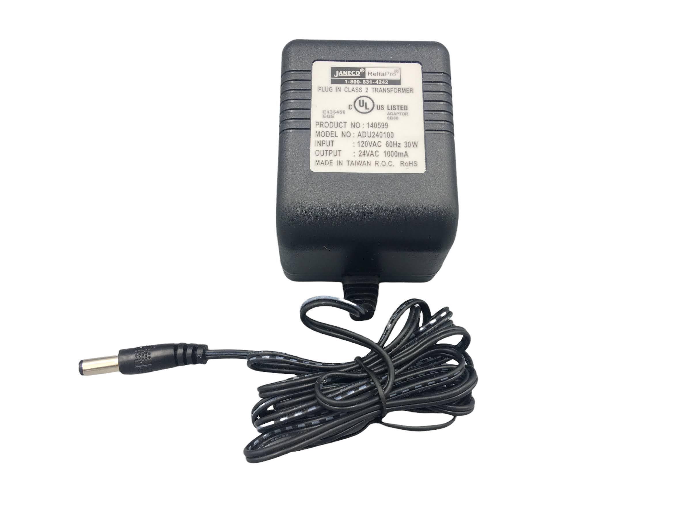 Jameco 24V 1000mA Class 2 Power Cord Supply Adapter Model: ADU240100 ...