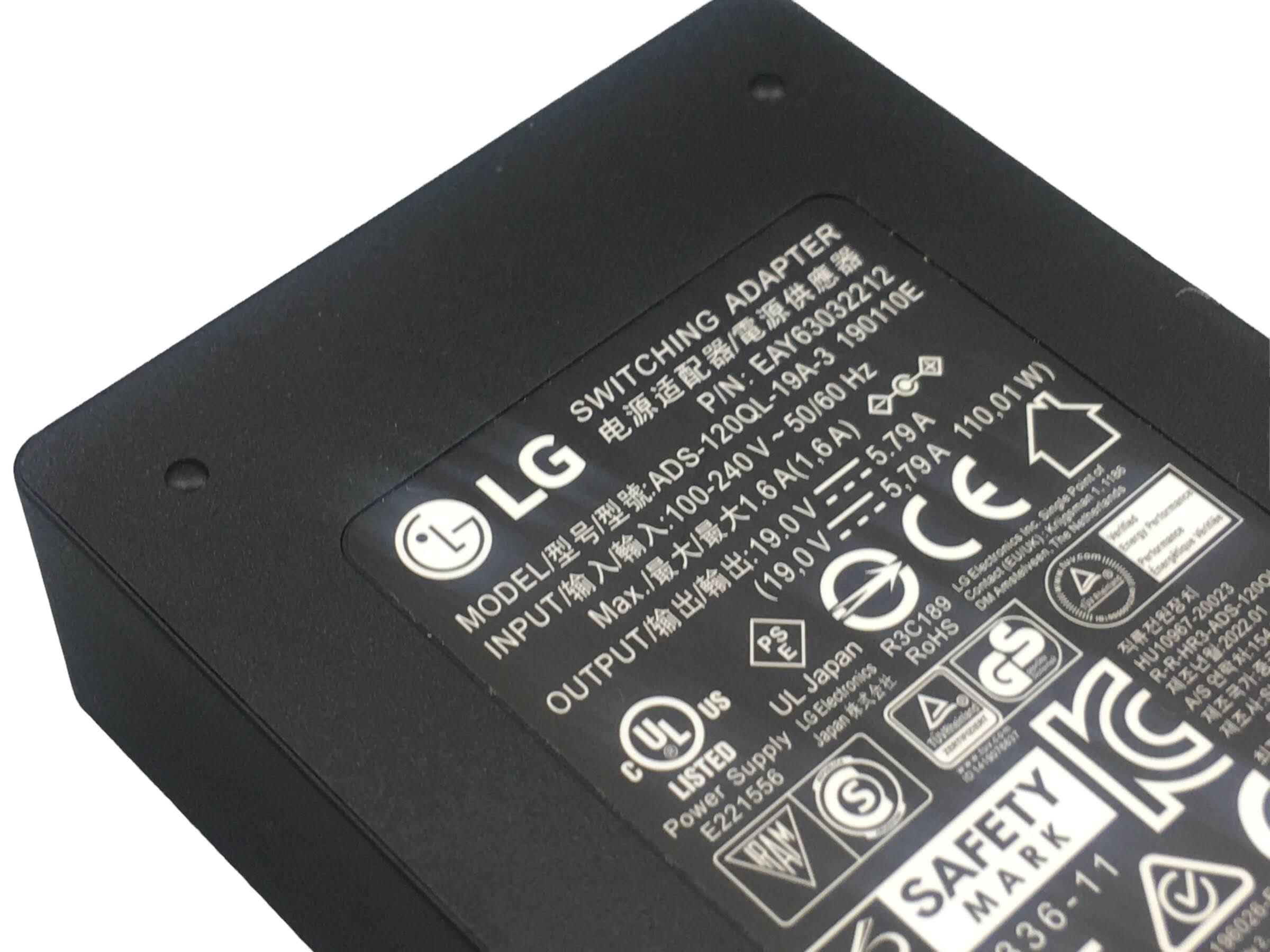 LG 19.0V 5.79A Switching Adapter Power Supply | Americasprice.Com Now ...