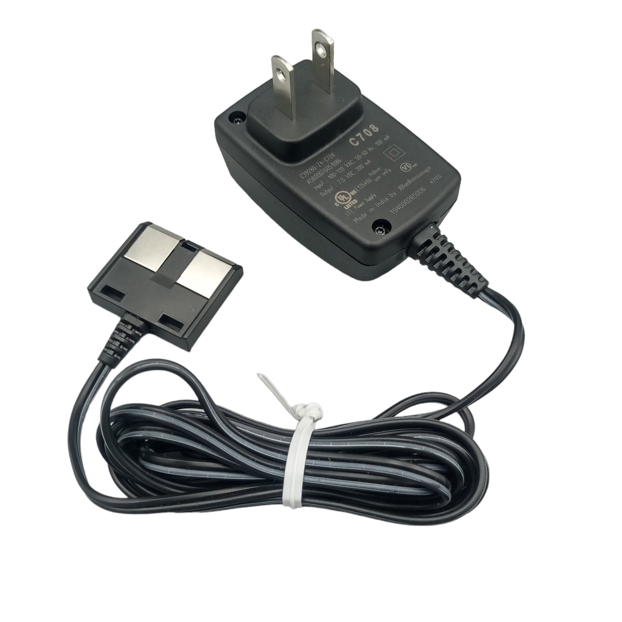 Salcomp 7.5VDC - 200mA I.T.E. Power Supply AC/DC Adapter Model: C39280 ...